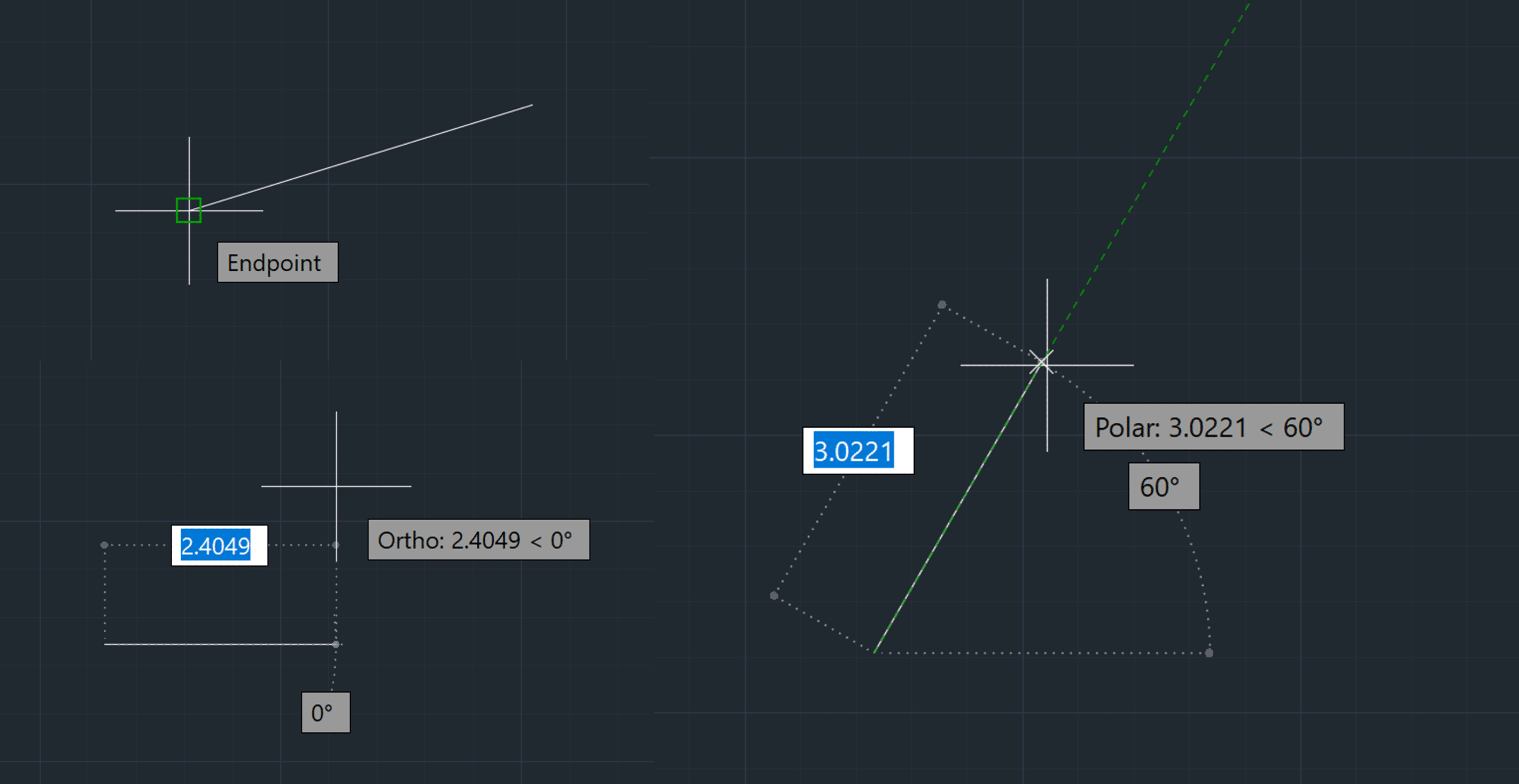 Mastering Autocad Object Snaps Ortho Mode And Polar Tracking 3 Key