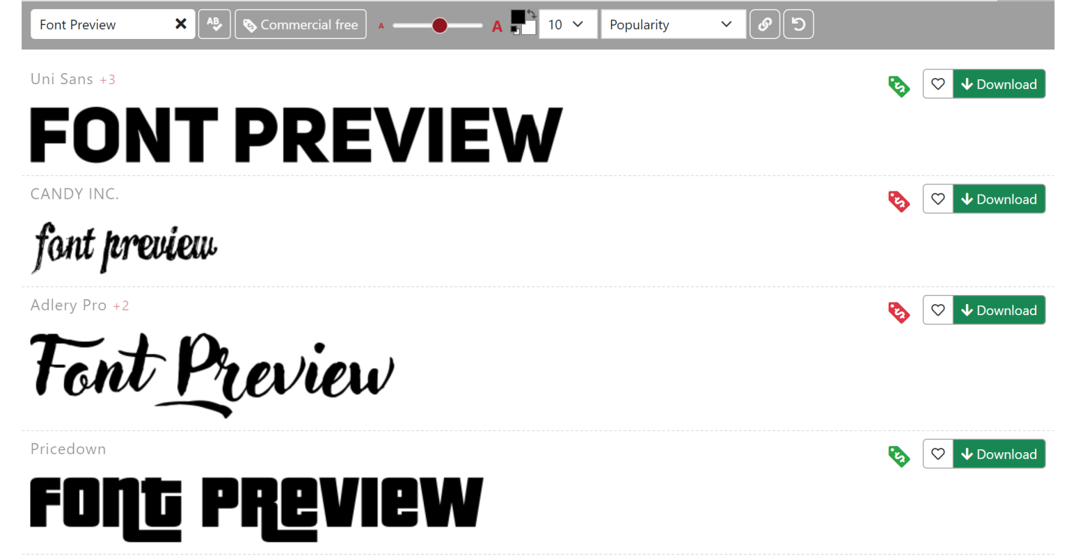 The Essential Guide To 1001 Fonts - Vast Library Of Free And Premium Fonts » GIFluent