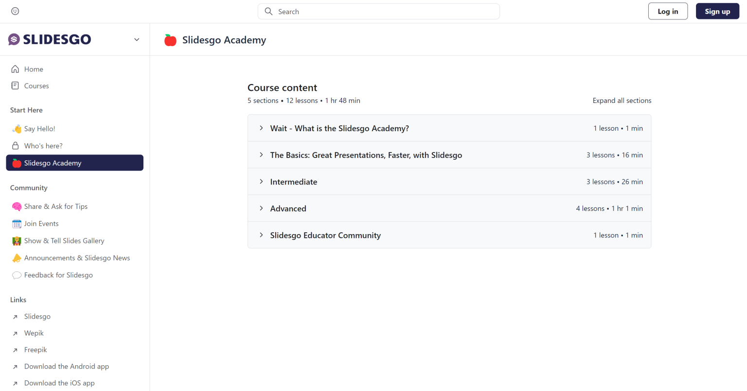 SlidesGo - The Essential Guide AI Presentation Maker » GIFluent