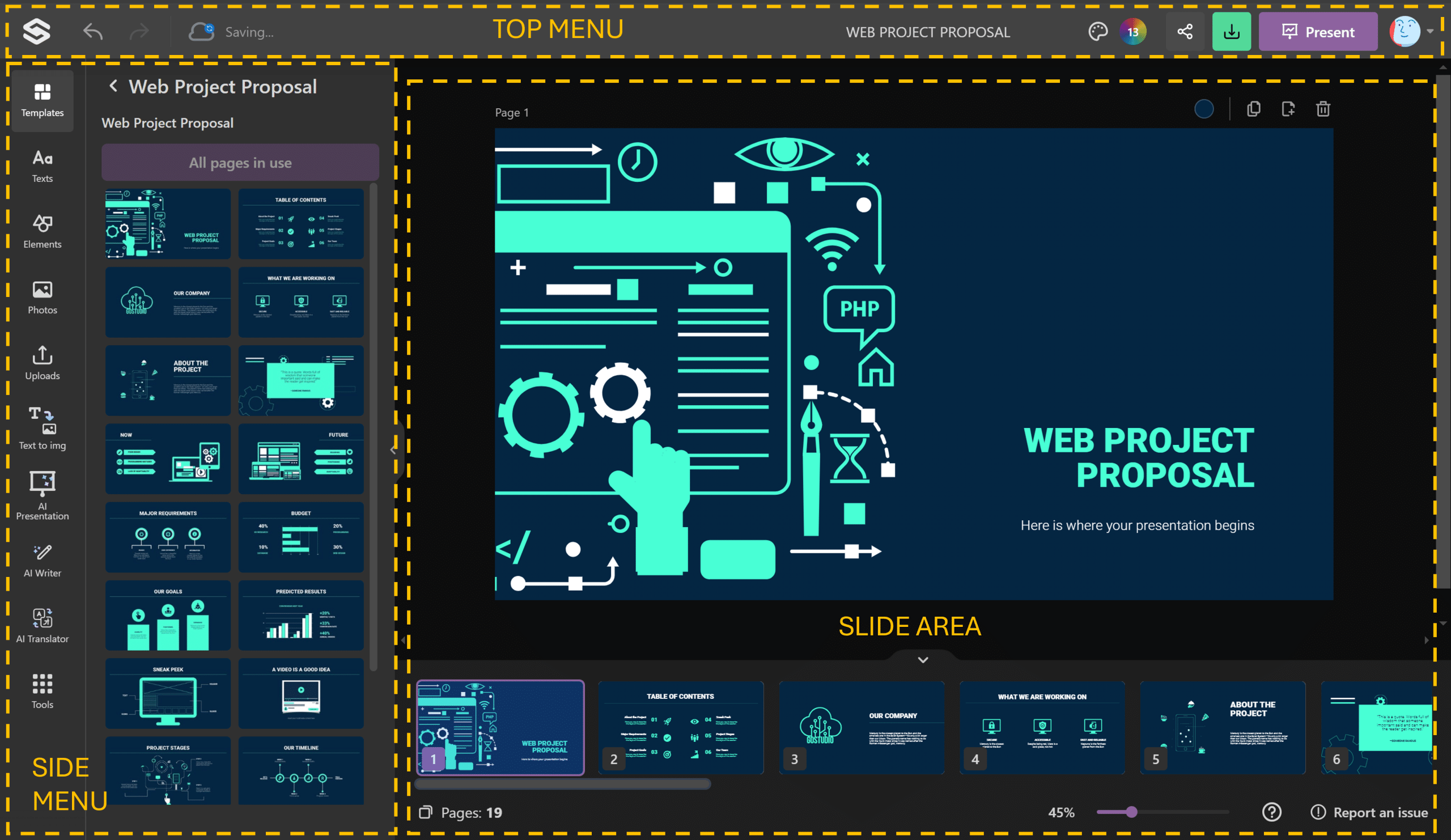 Exploring The SlidesGo User Interface: A Comprehensive Guide » GIFluent